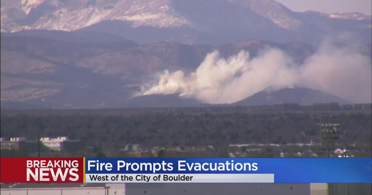 Evacuations ordered near large structure fire in Boulder County - CBS ...