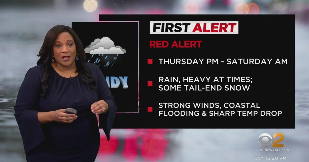 First Alert Weather: Ready for Red Alert tomorrow - CBS New York