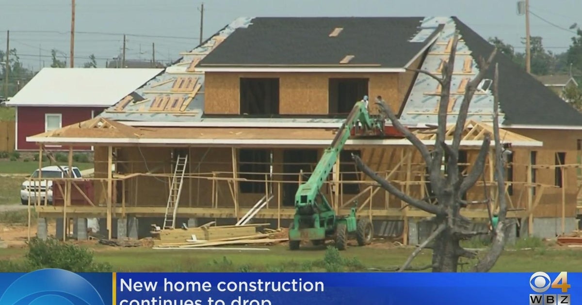 New home construction continues to drop - CBS Boston