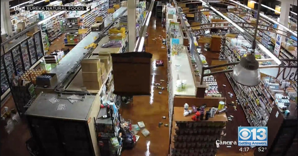 Surveillance video shows earthquake damage inside Humboldt County store ...