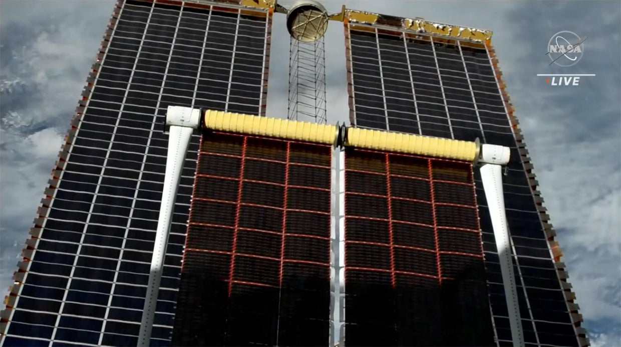 Spacewalkers install fourth set of roll-out solar blankets to boost ...