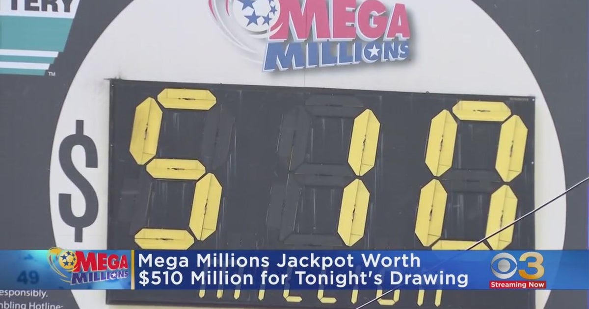 Friday's Mega Millions jackpot has jumped to $510 million - CBS ...
