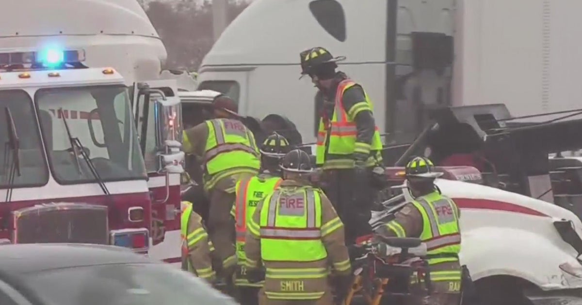 Person hit by semi while checking damage from earlier crash - CBS Chicago