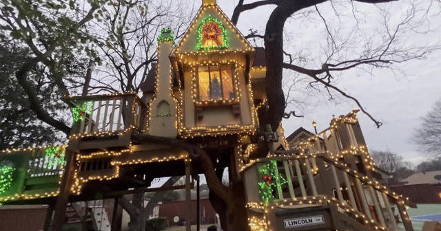 Christmas trees: How about a Christmas tree house? - CBS News