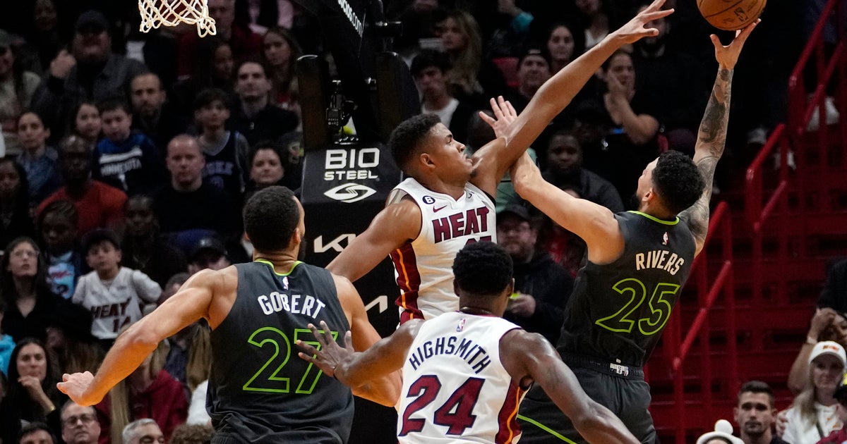 Heat hold off Wolves 113-110, get back to .500 mark - CBS Minnesota