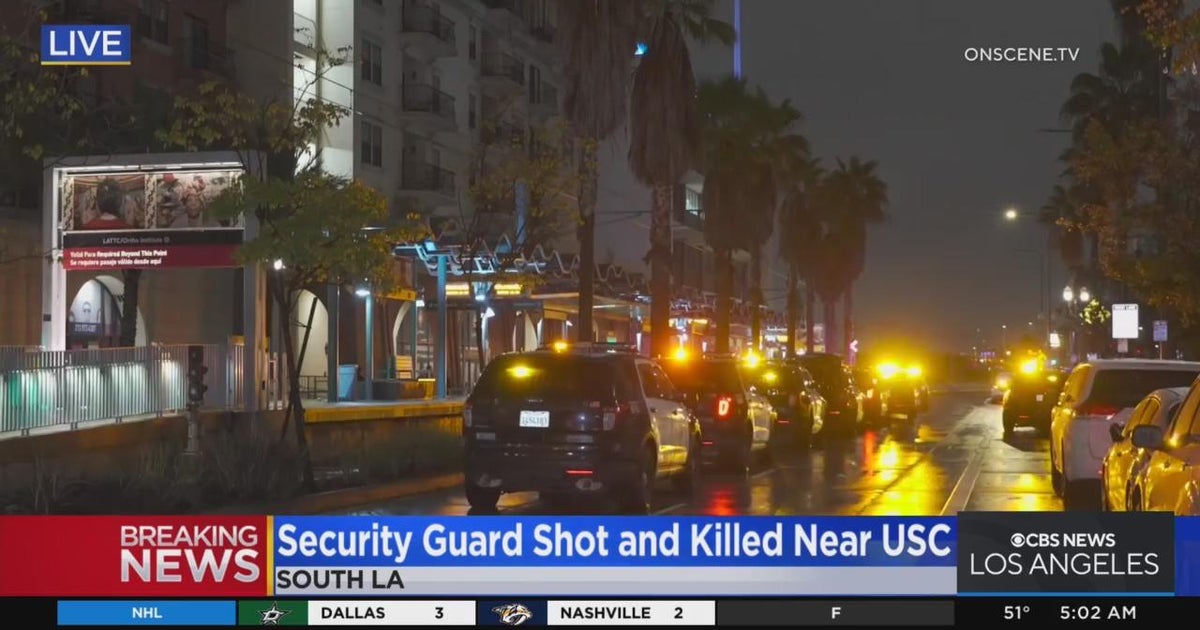 Security guard fatally shot near USC - CBS Los Angeles