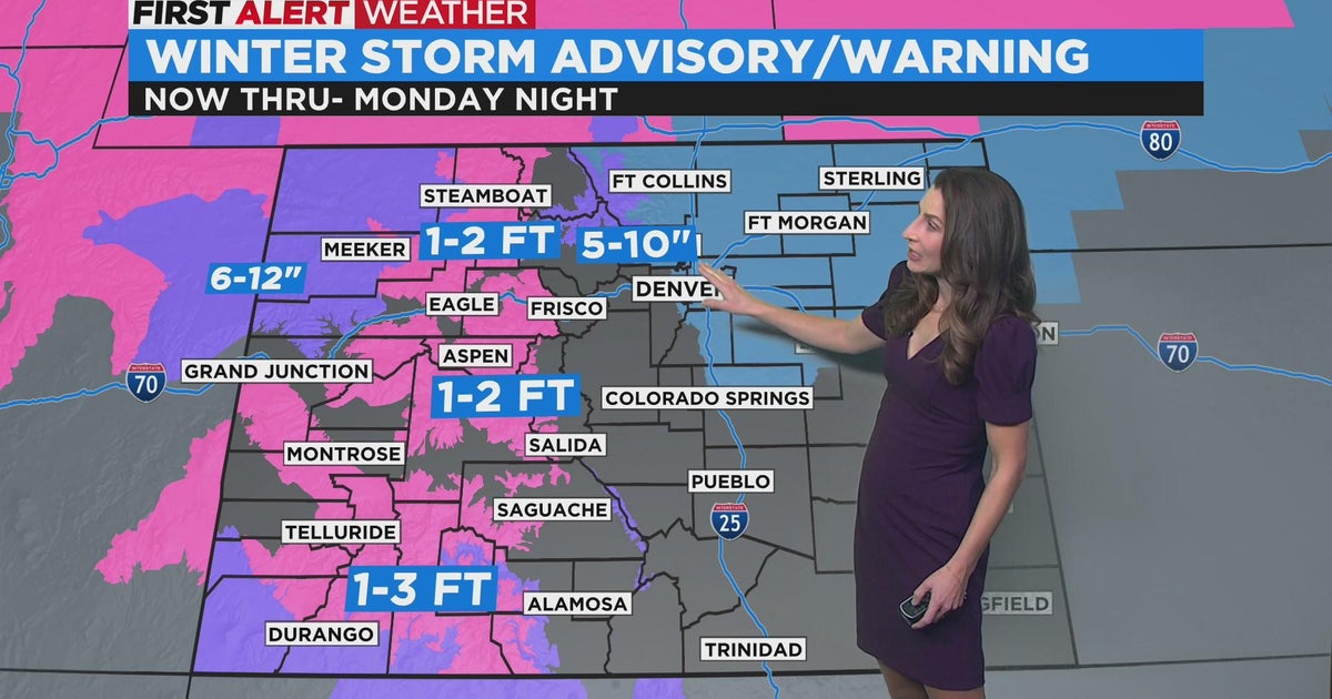 Colorado First Alert Weather: What to expect for the winter storm - CBS ...