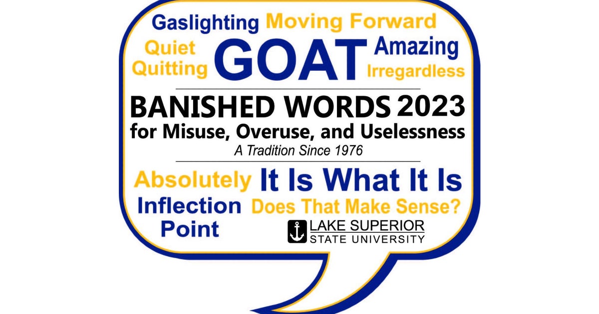 GOAT: Lake Superior State University announces 2023 banished words list ...