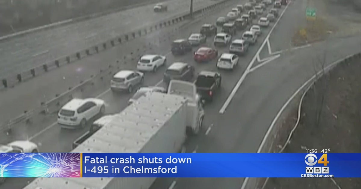 Fatal crash shuts down I-495 in Chelmsford - CBS Boston