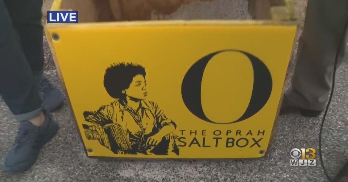 Where's Marty? Unveiling a very special new salt box at WJZ - CBS Baltimore