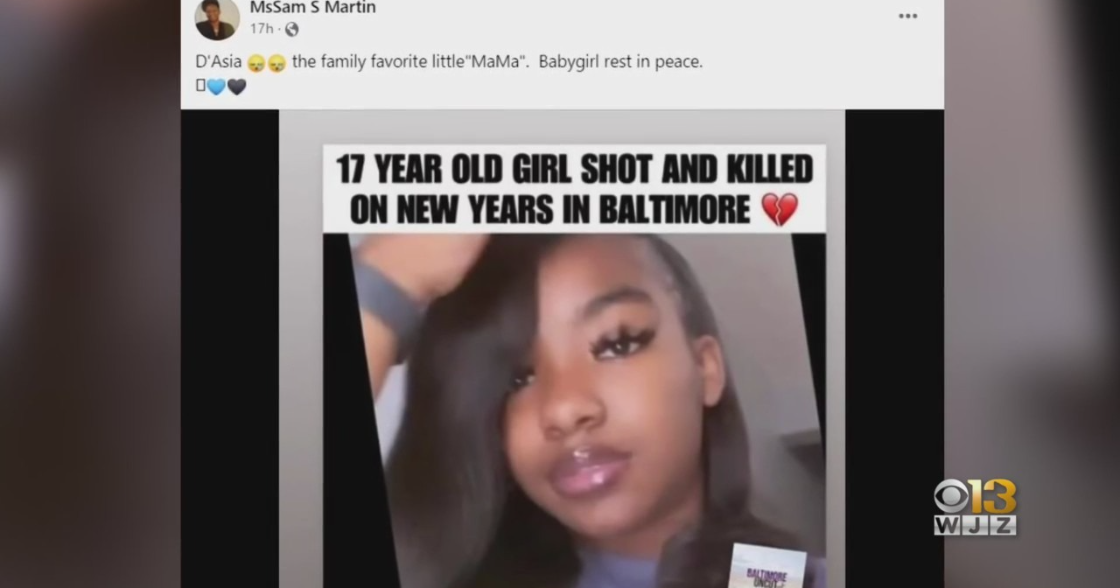 Loved Ones Mourn D'Asia Garrison, 17, Baltimore's First Homicide Victim ...