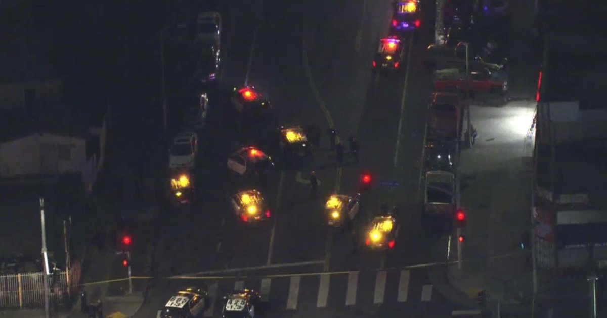 LAPD officers shoot a person after responding to a call for help - CBS ...