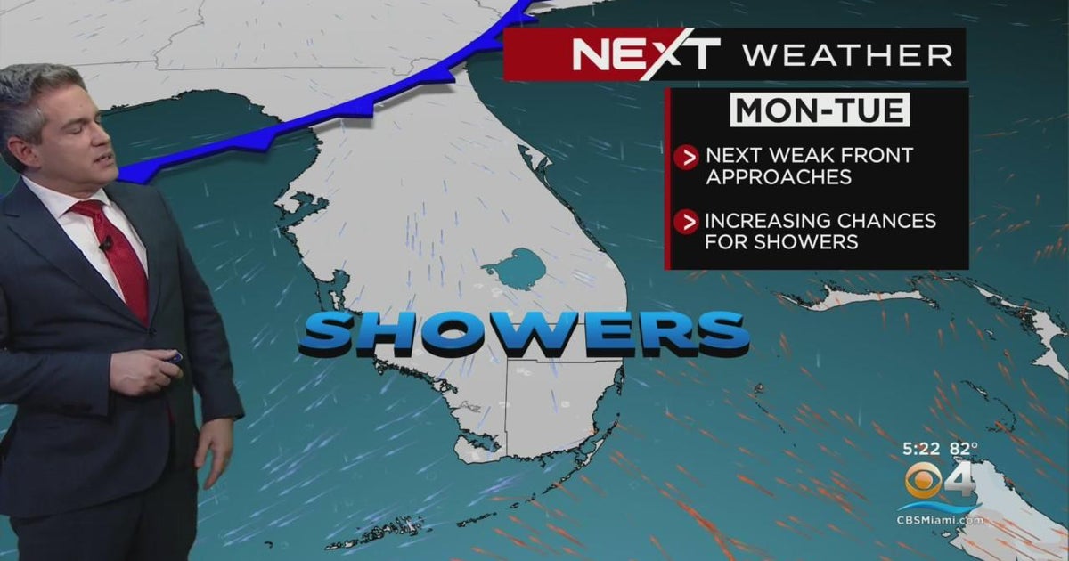 NEXT Weather forecast for Wednesday 1/4/23 5PM - CBS Miami