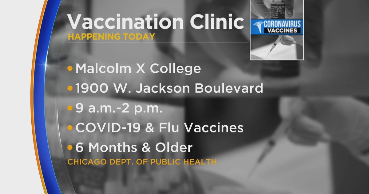 CDPH hosting COVID, flu vaccination clinics this weekend - CBS Chicago