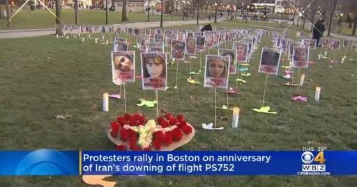 Rally shows solidarity with Iran on anniversary of downing of Ukrainian ...