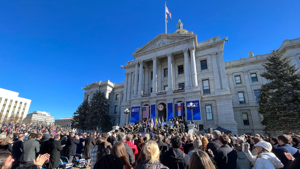 Gov. Jared Polis is sworn in for his second term - CBS Colorado