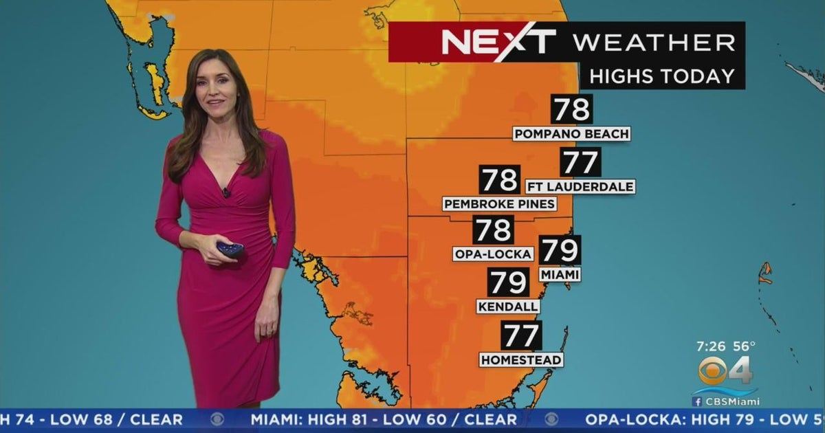 NEXT Weather forecast for Wednesday 1/11/2023 7AM - CBS Miami