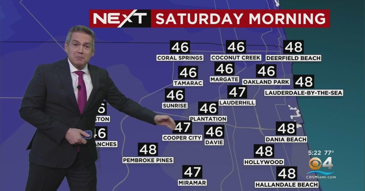 NEXT Weather forecast for 1/11/23 5PM - CBS Miami