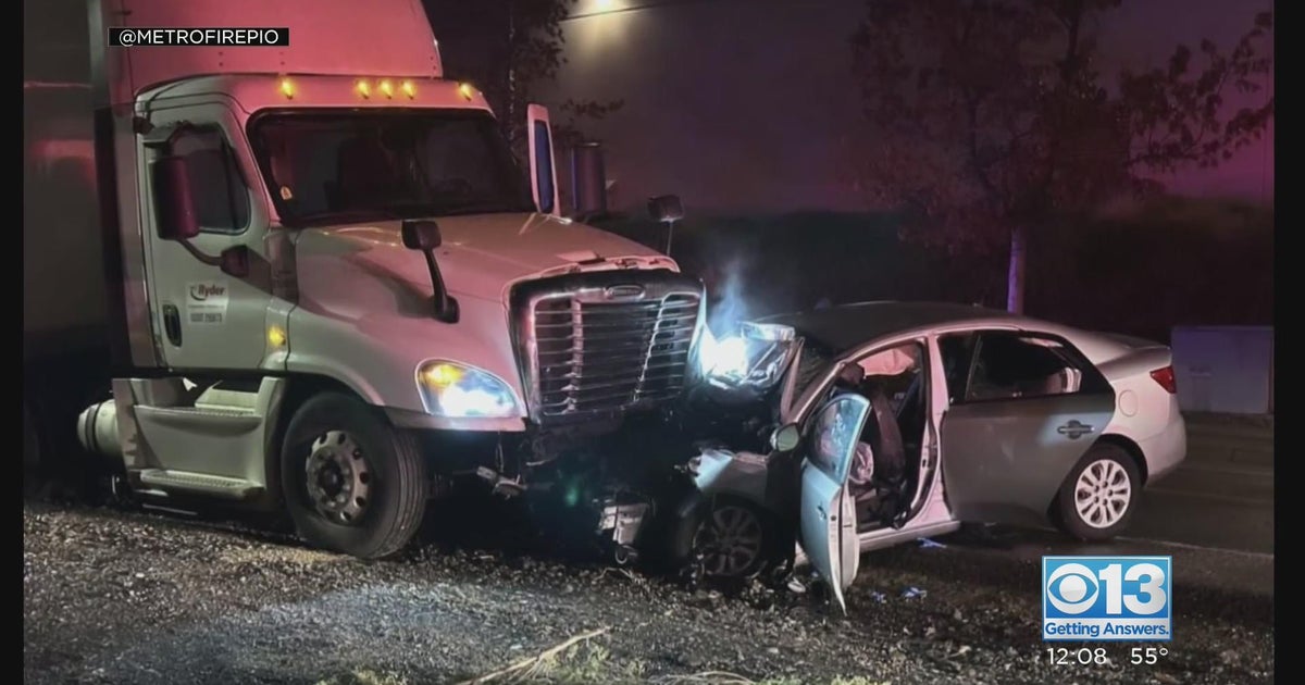 Driver Extricated After Being Trapped By Crash Involving Semi Truck In