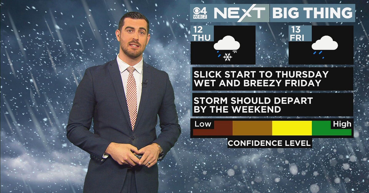 Next Weather: WBZ morning forecast for January 12 - CBS Boston