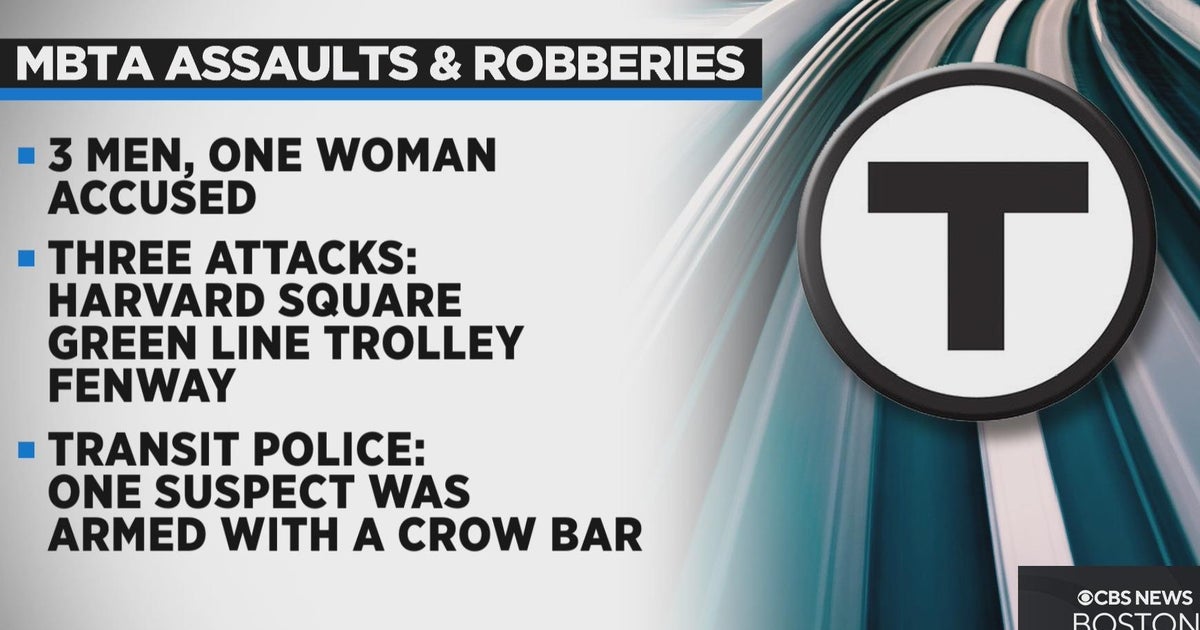Group attacked and robbed MBTA commuters with crowbar, police say - CBS ...