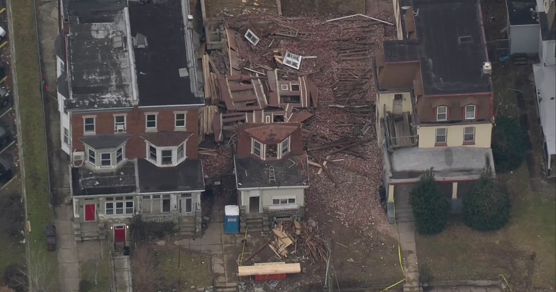 Authorities investigating rowhome collapse in West Philadelphia - CBS ...