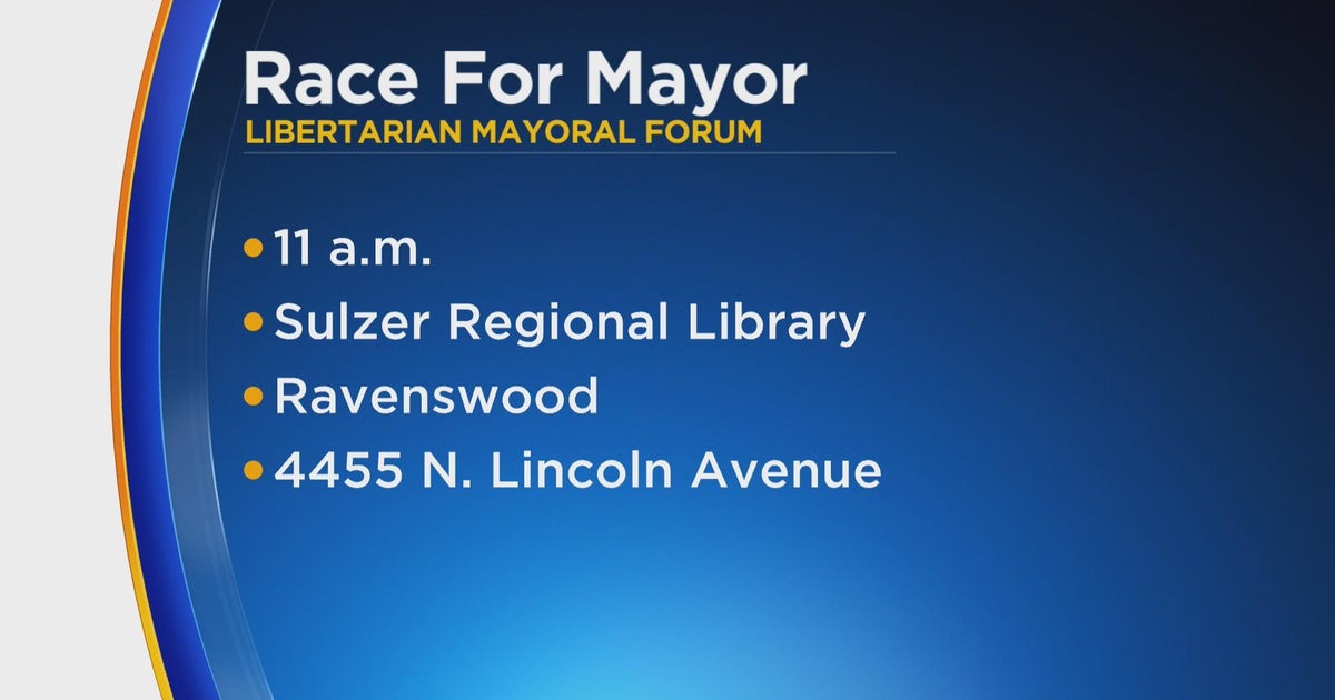 7 Chicago Mayoral Candidates To Attend Forum In Ravenswood Cbs Chicago