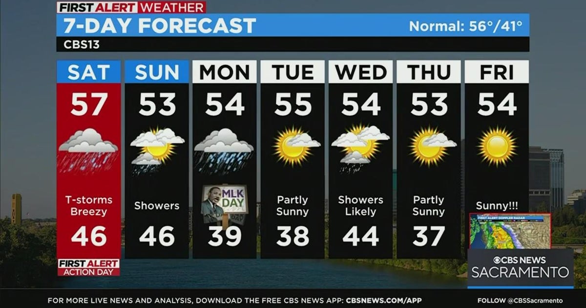 Saturday morning weather forecast - Jan. 14, 2023 - CBS Sacramento