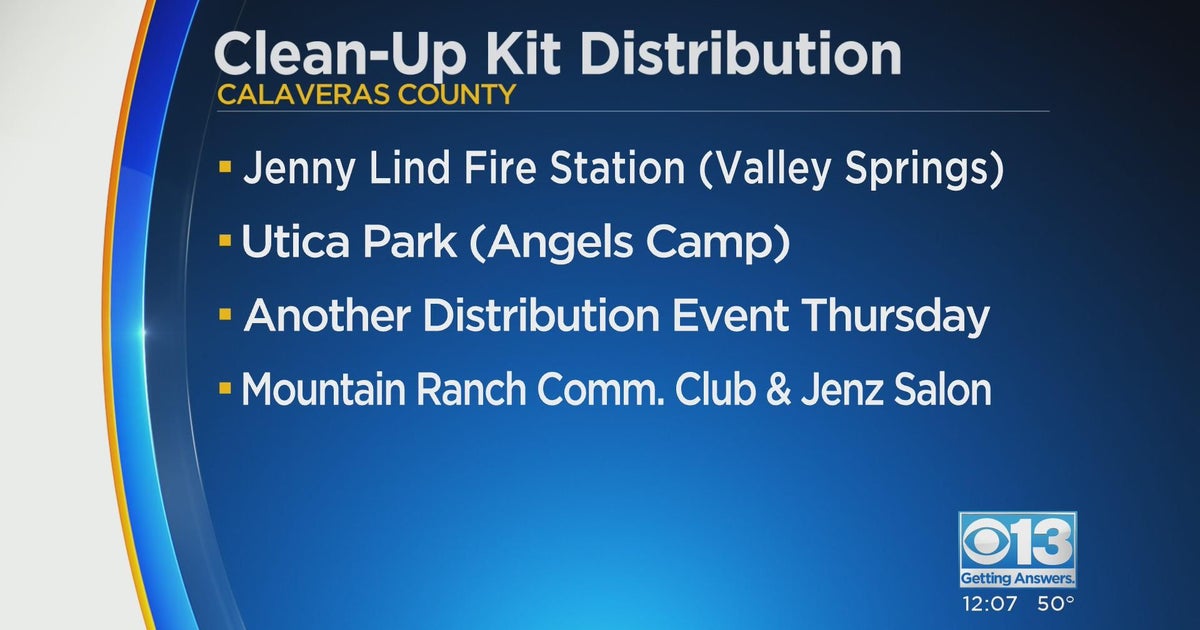 Red Cross handing out clean-up kits in Calaveras County - CBS Sacramento