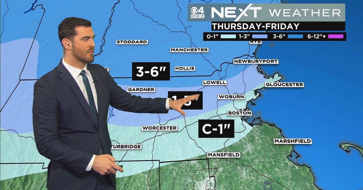 Next Weather: WBZ early morning forecast for January 18 - CBS Boston