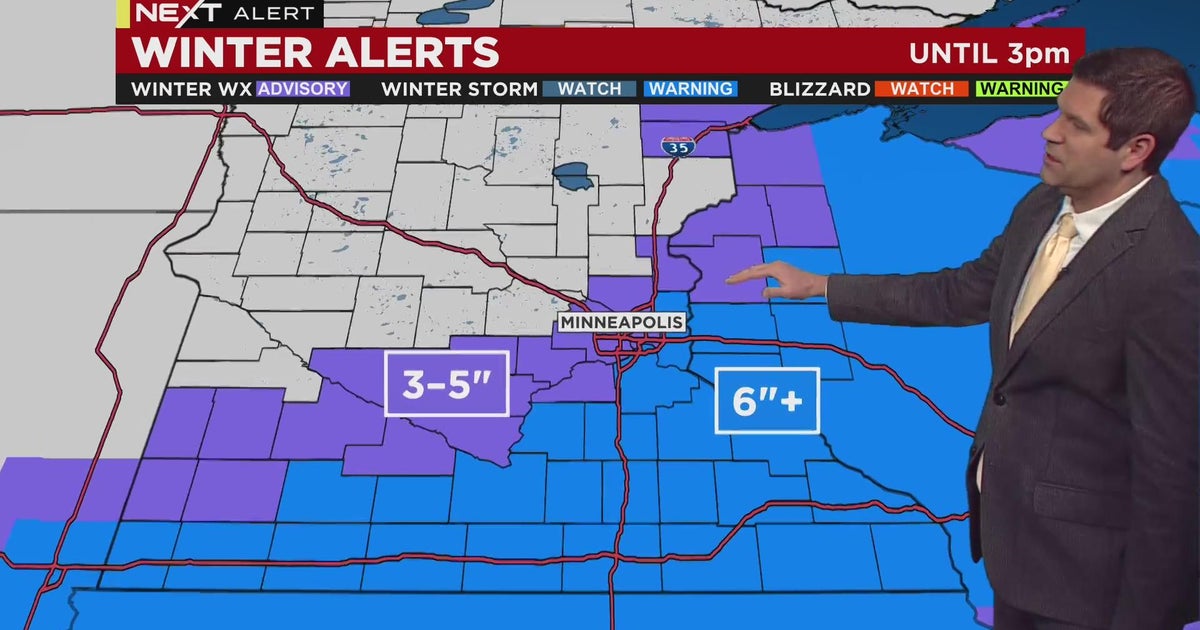 NEXT Weather Alert: 5 a.m. weather report - CBS Minnesota