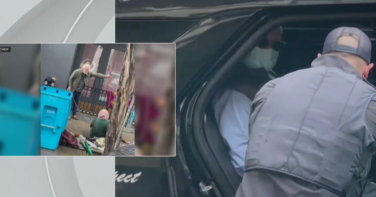 SF gallery owner Collier Gwin arrested for spraying homeless woman with ...