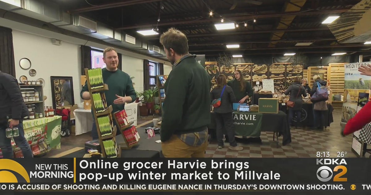 Online grocer Harvie hosts pop-up market in Millvale - CBS Pittsburgh