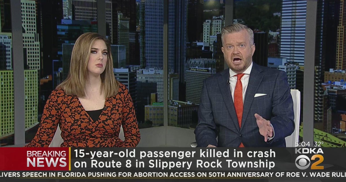 15-year-old passenger killed in Slippery Rock Twp. crash - CBS Pittsburgh