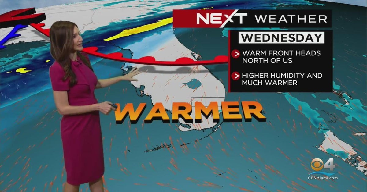 NEXT Weather forecast for Tuesday 1/24/2023 12PM - CBS Miami