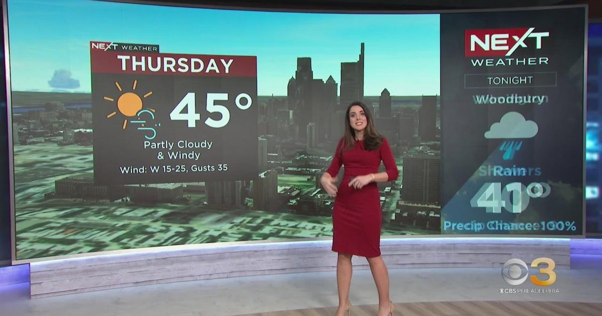NEXT Weather: Windy Thursday - CBS Philadelphia