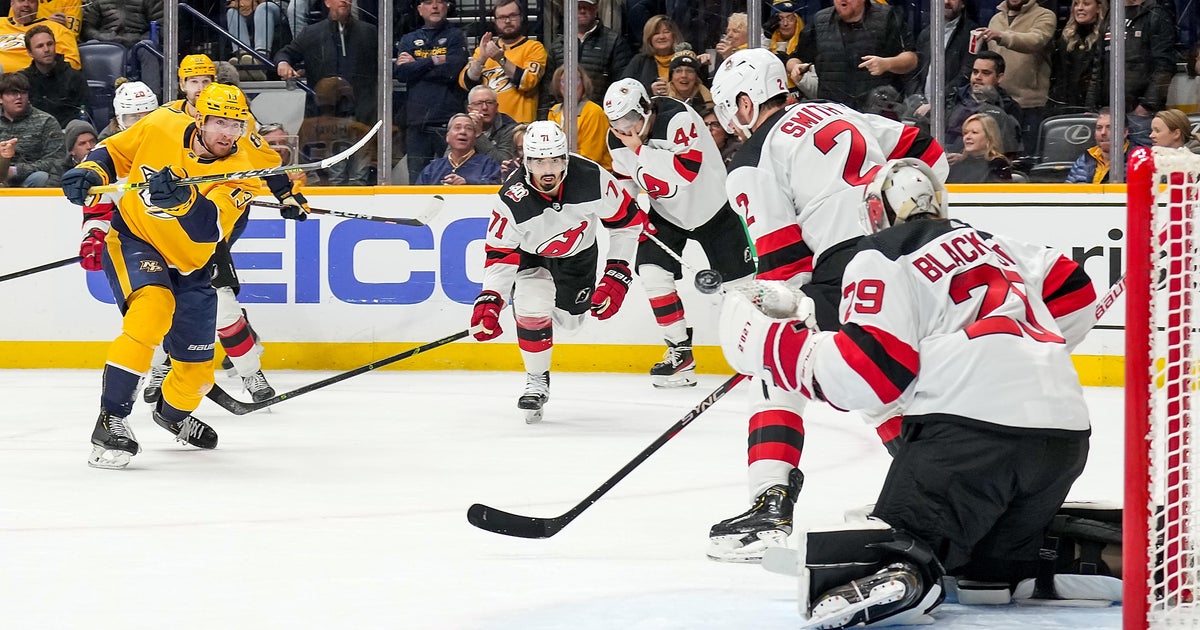 Duchene's goal, assist lead Predators to win over Devils - CBS New York
