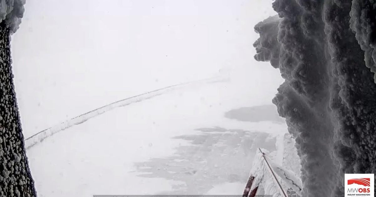 "Old Man of the Mountain" returns in ice form - CBS Boston