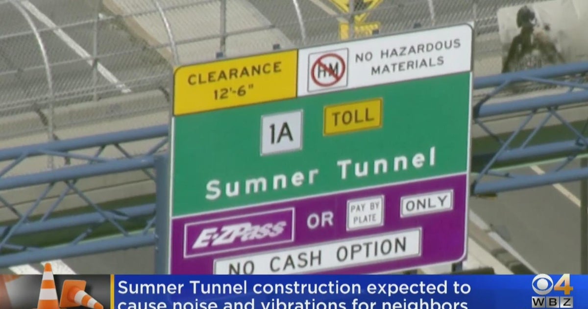 Sumner Tunnel construction expected to cause noise and vibrations - CBS ...