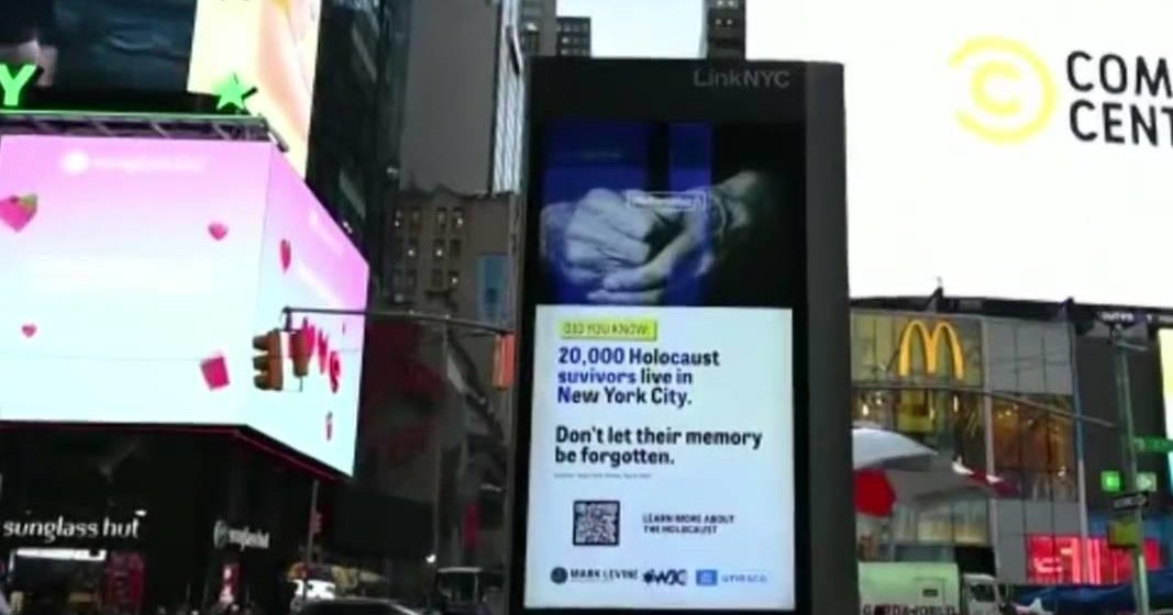 LinkNYC kiosks feature "We Remember" captions for International Holocaust Remembrance Day ...