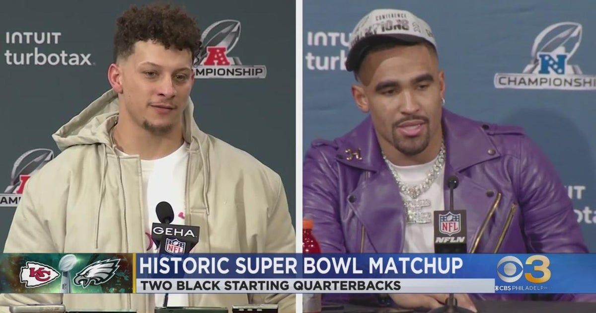 Jalen Hurts, Patrick Mahomes part of Super Bowl history - CBS Philadelphia