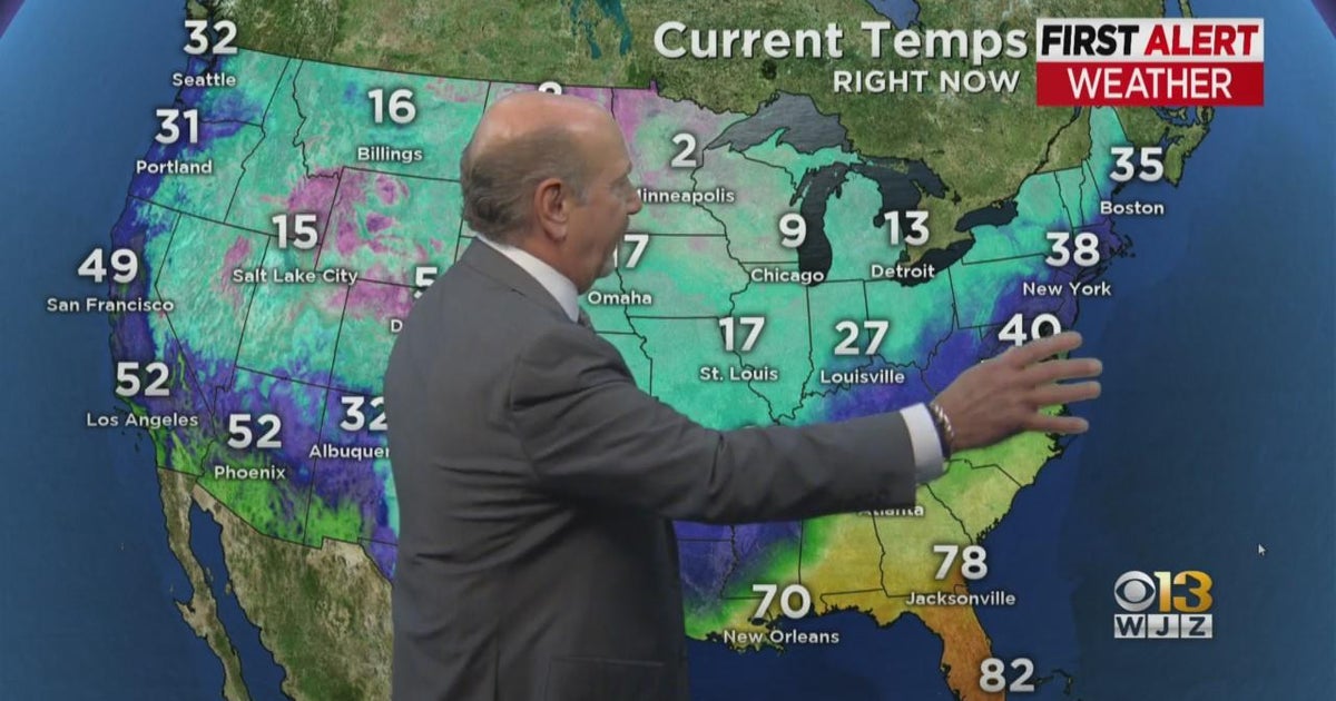 Marty Bass has your Tuesday afternoon forecast - CBS Baltimore