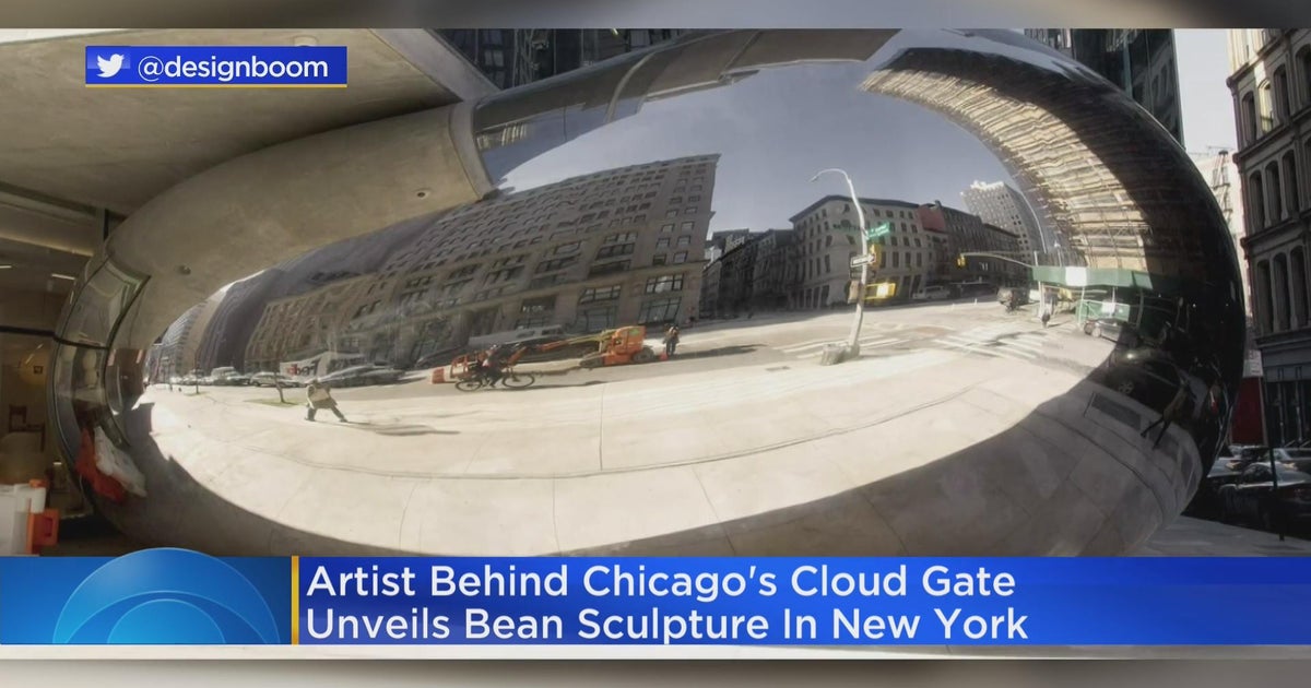 Artist behind Chicago's "Cloud Gate" unveils bean sculpture in New York ...