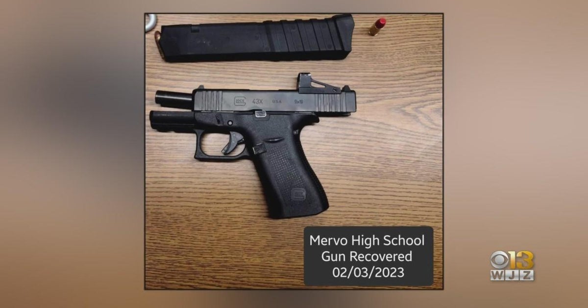 Loaded gun found at Mervo High School - CBS Baltimore