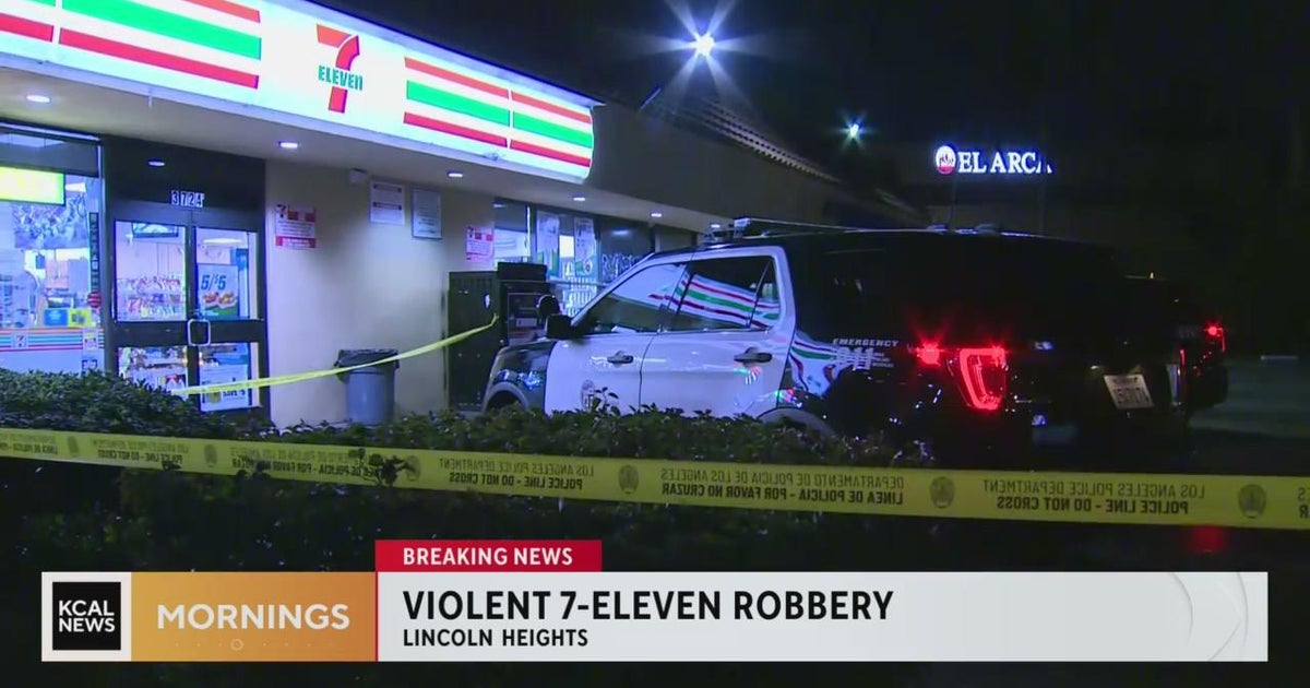 Two suspects rob Lincoln Heights 7-Eleven at gunpoint - CBS Los Angeles
