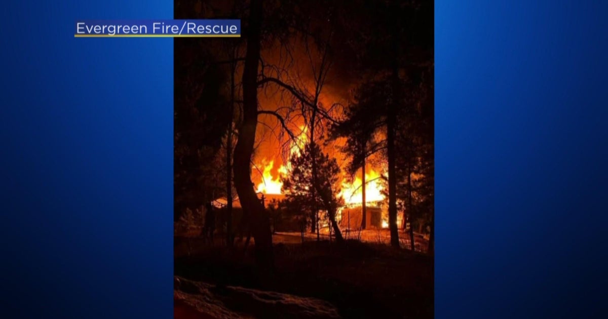 Recently purchased house destroyed in fire in Evergreen - CBS Colorado