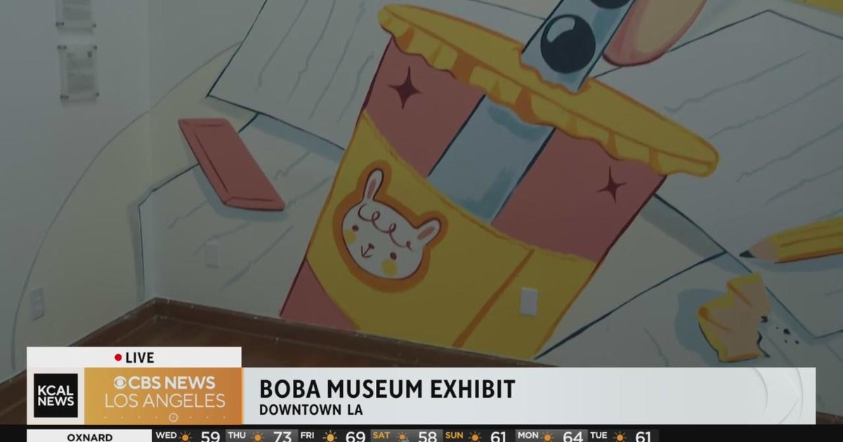 Boba exhibit opening at the Chinese American Museum - CBS Los Angeles