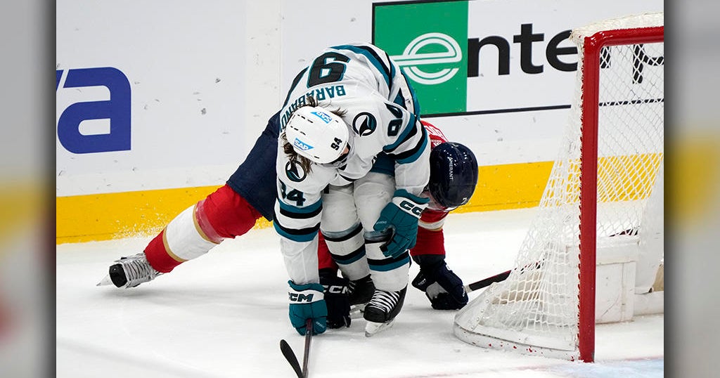 Reinhart, Staal score 2 each, Panthers beat Sharks - CBS San Francisco