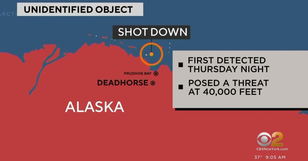 U.S. shoots down "high-altitude" object over Alaska - CBS New York