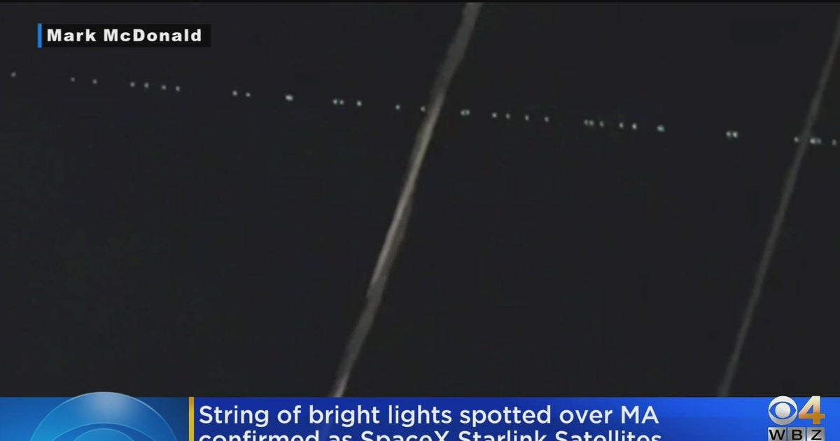 String Of Bright Lights Spotted Over Mass Confirmed As Spacex Starlink